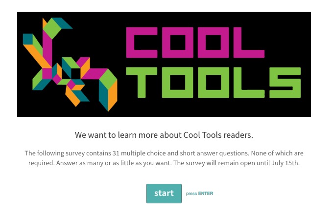 Cool Tools Reader Survey | Cool Tools
