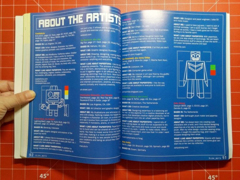 Margarash / Papertoy Glowbots – Cool Tools